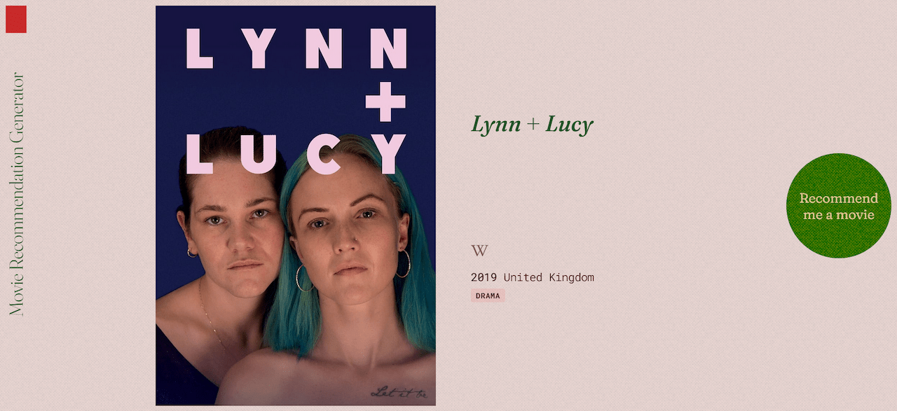 Random movie picker: Recommend me a movie to watch